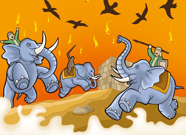 I025. The Ababil bird attacked Abraha's elephant army which was about ...