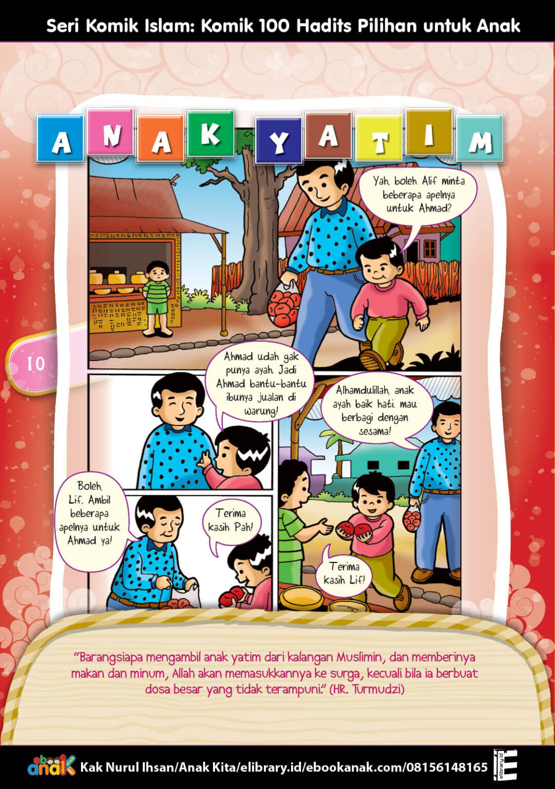 K012. Komik 100 Hadits Pilihan untuk Anak; Tahayul (12) Judul si- tus