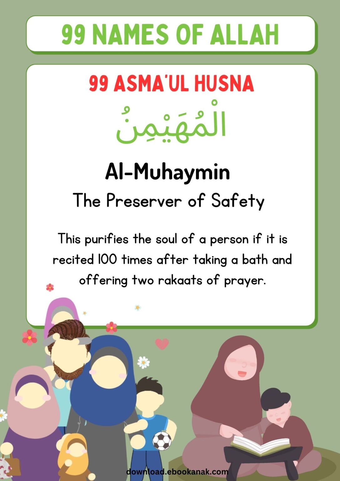 P014. 99 Asma'ul Husna; Al-Mutakabbir; The Dominant One - download ...